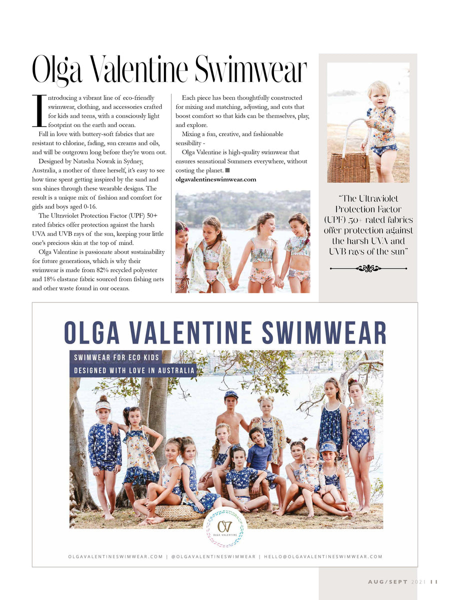 Yummy Mummy Magazine - August 2021 – Olga Valentine Swimwear