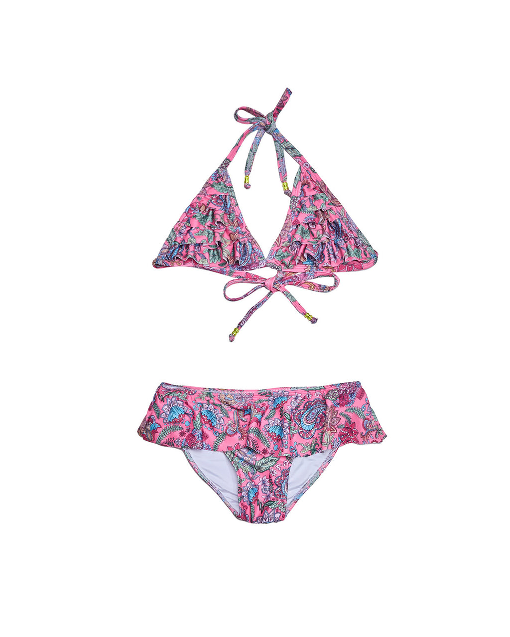 Girls Frill Bikini Set – Triangle Top (Liberty) | OV – Olga Valentine ...