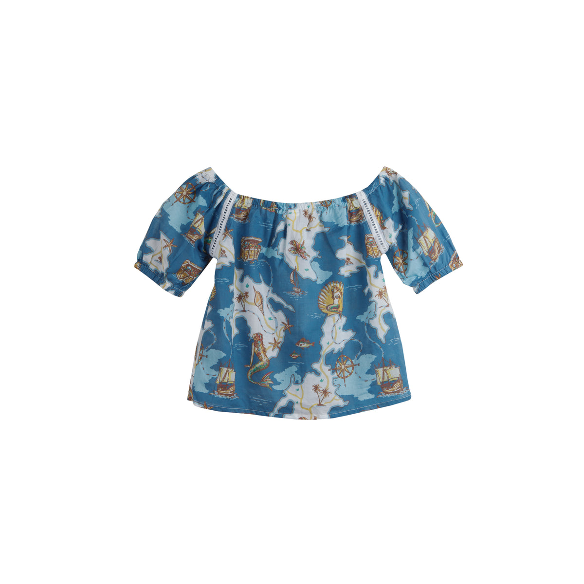 SAMPLE | Cotton Off Shoulder Top – Olga Valentine Swimwear