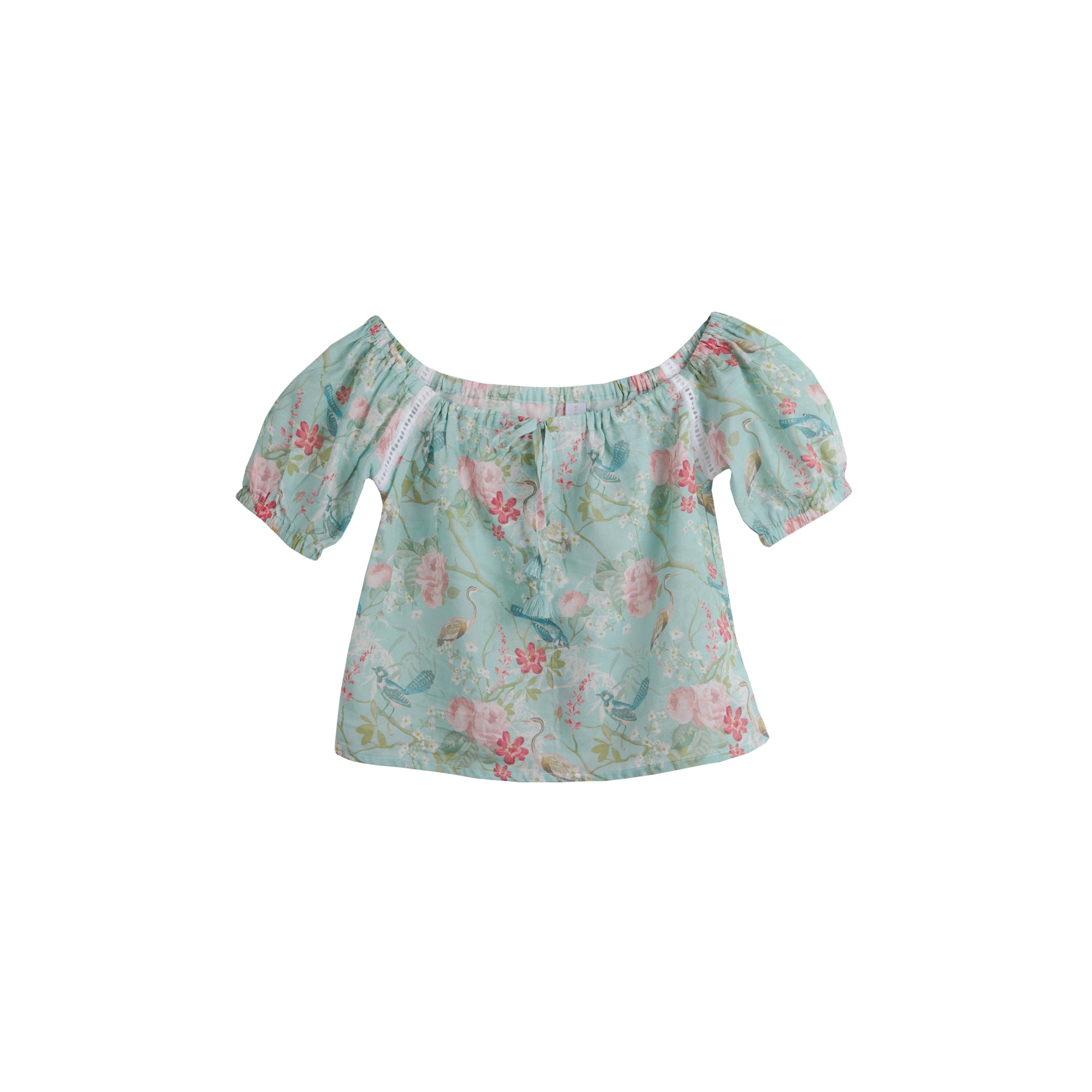 SAMPLE | Cotton Off Shoulder Top – Olga Valentine Swimwear