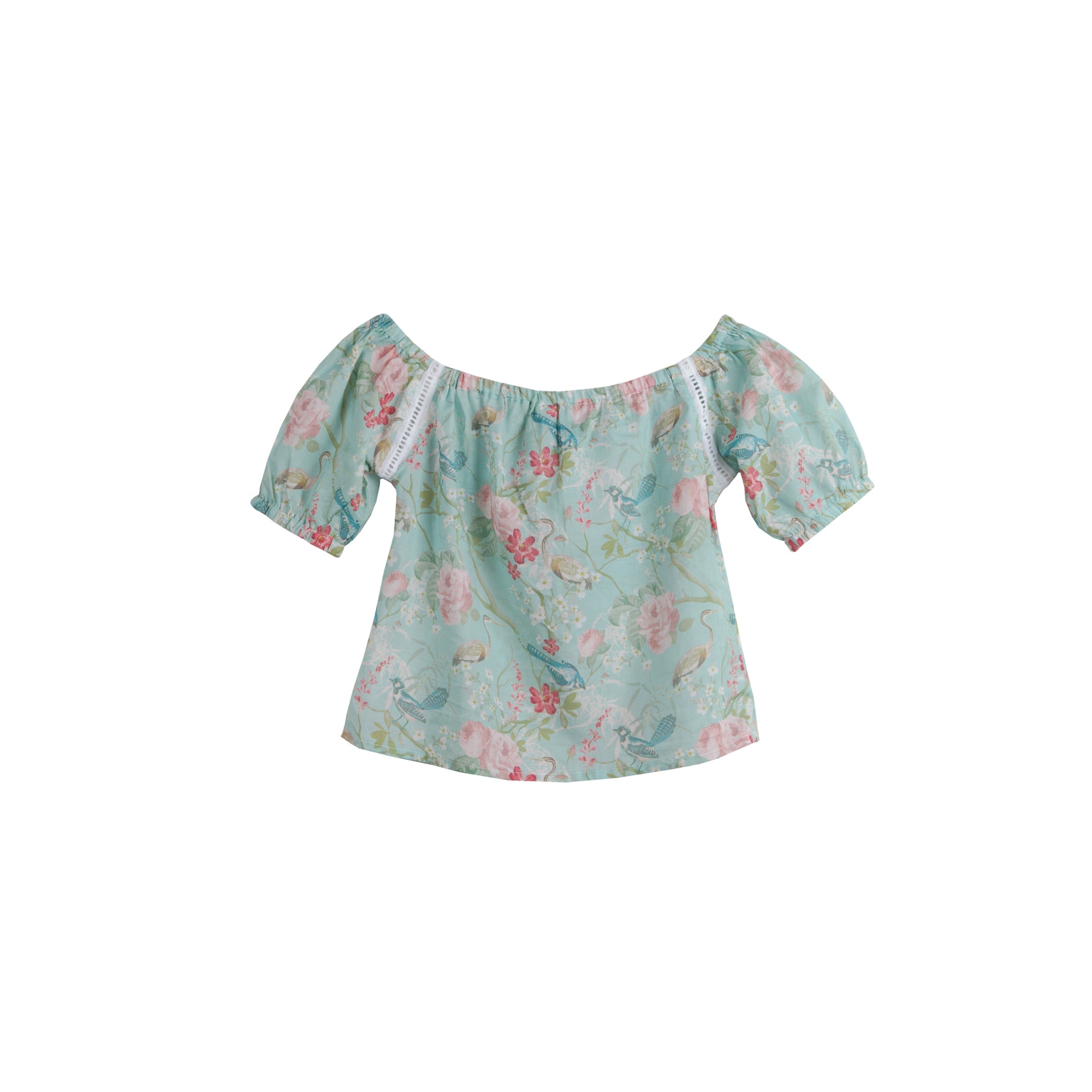 SAMPLE | Cotton Off Shoulder Top – Olga Valentine Swimwear