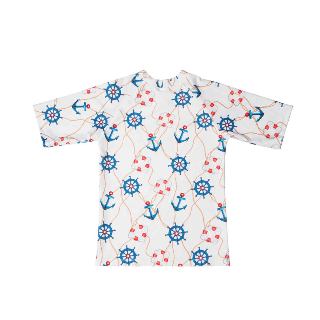 Boys Nautical Rash Guard – Olga Valentine Swimwear