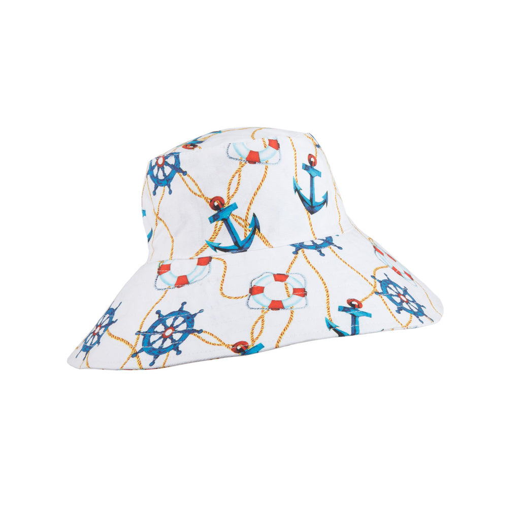 Childrens Nautical Bucket Hat – Olga Valentine Swimwear