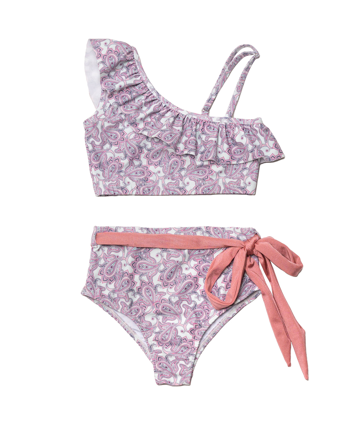 One Shoulder Ruffle Bikini - Mystic Moon – Olga Valentine Swimwear