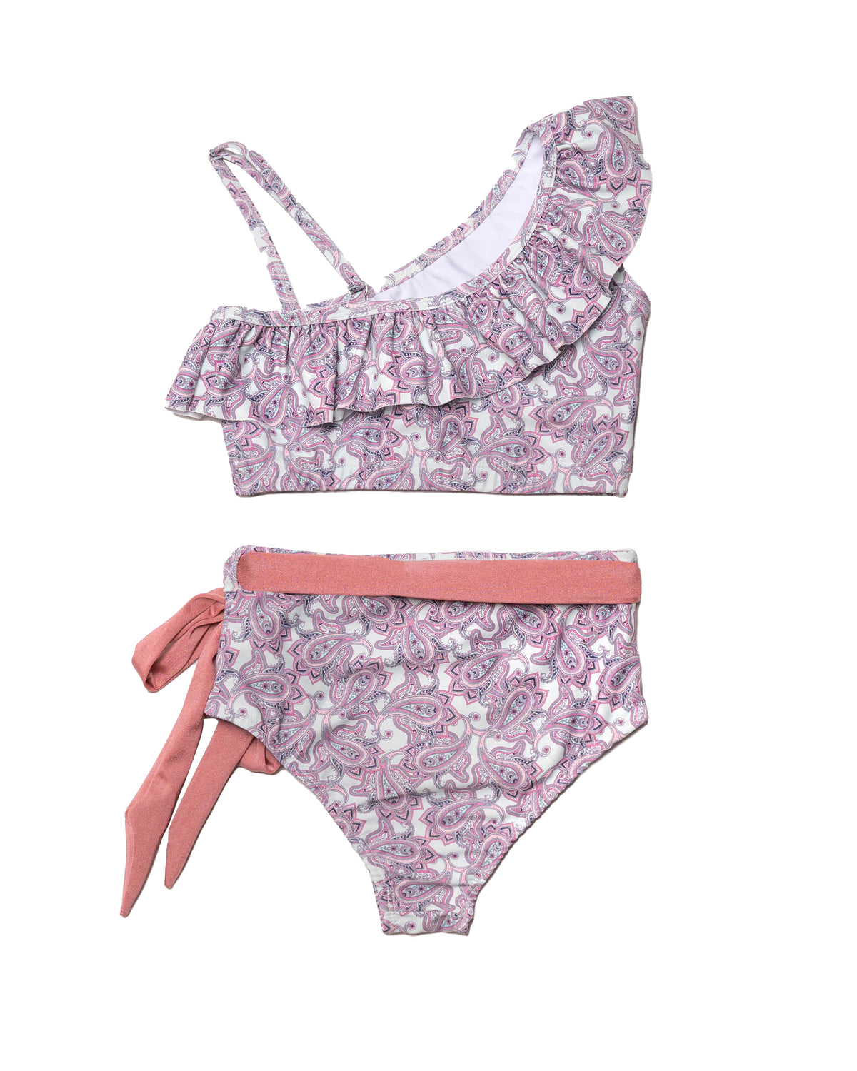 One Shoulder Ruffle Bikini - Mystic Moon – Olga Valentine Swimwear