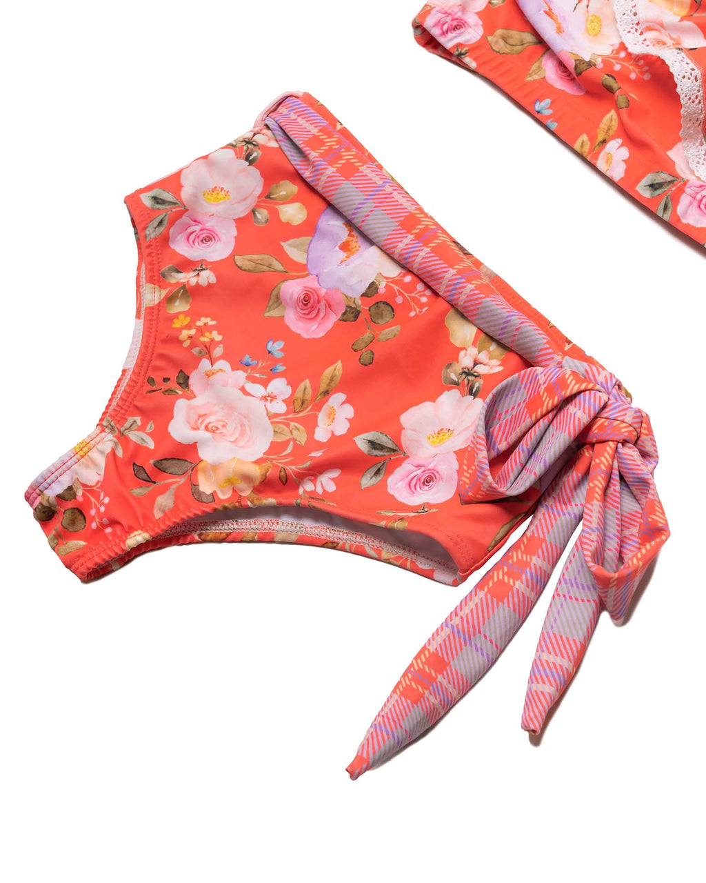 One Shoulder Ruffle Bikini – Olga Valentine Swimwear