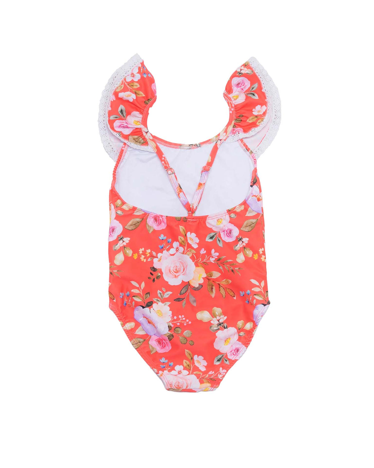 Ruffle Neck One Piece Swimsuit Olga Valentine Swimwear