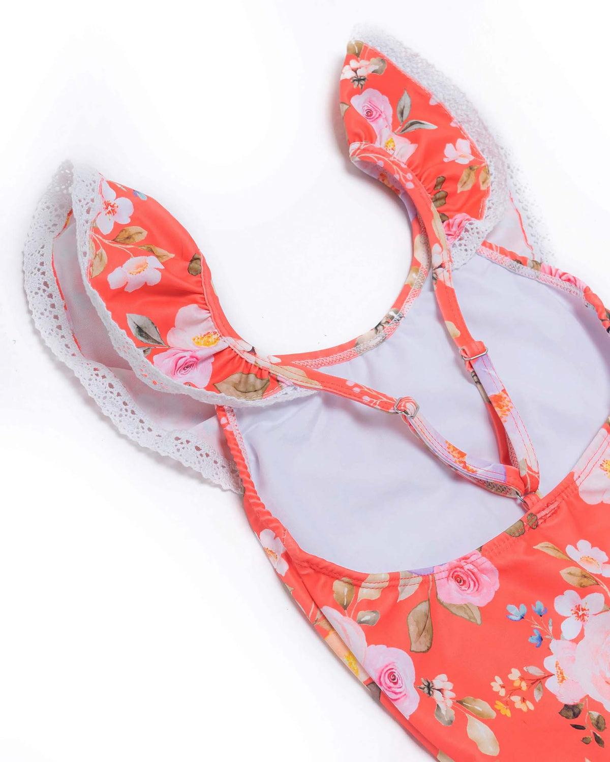 Ruffle Neck One Piece Swimsuit – Olga Valentine Swimwear