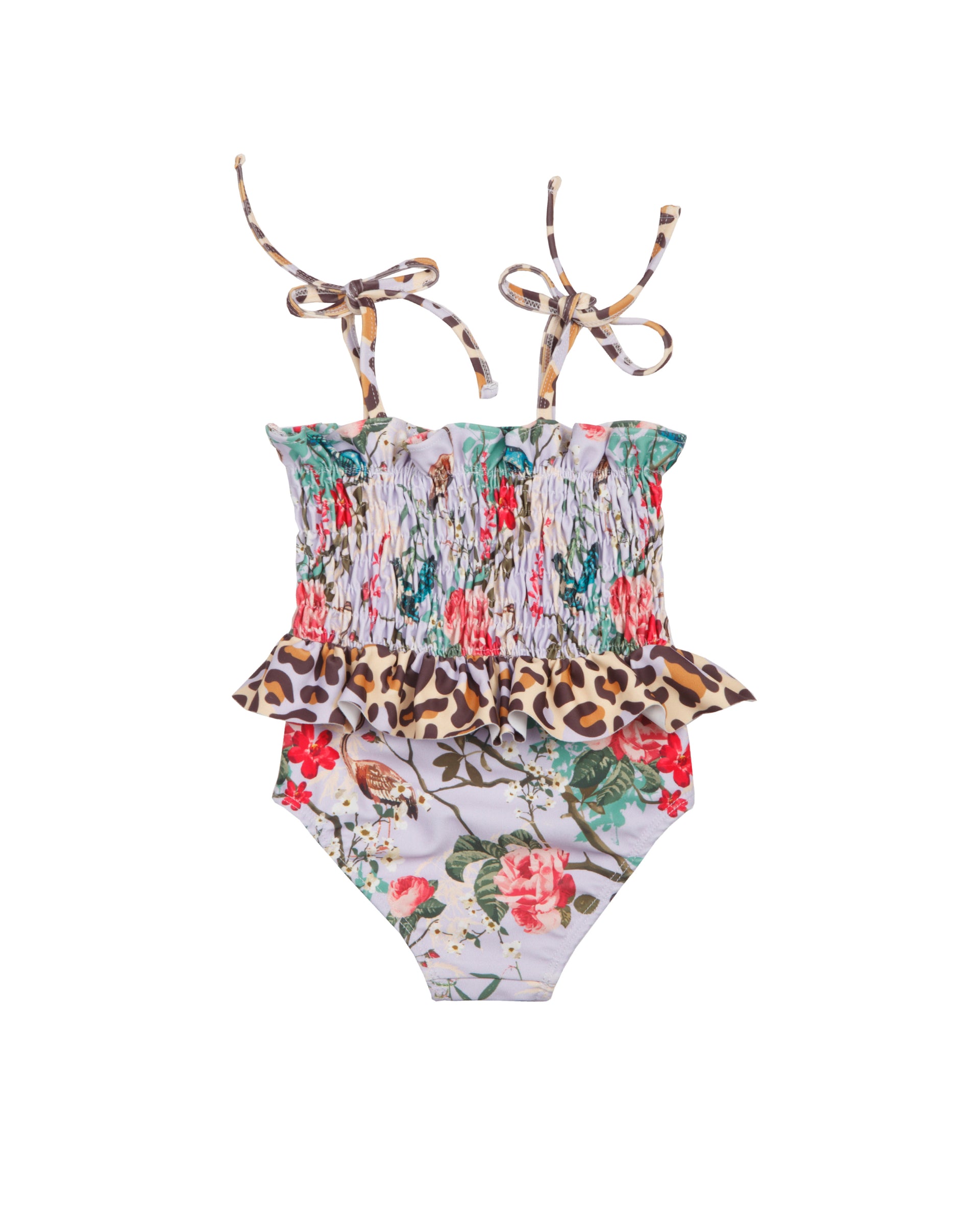 Baby Girls Nautical One Piece Swimsuit with Frills – Olga Valentine ...