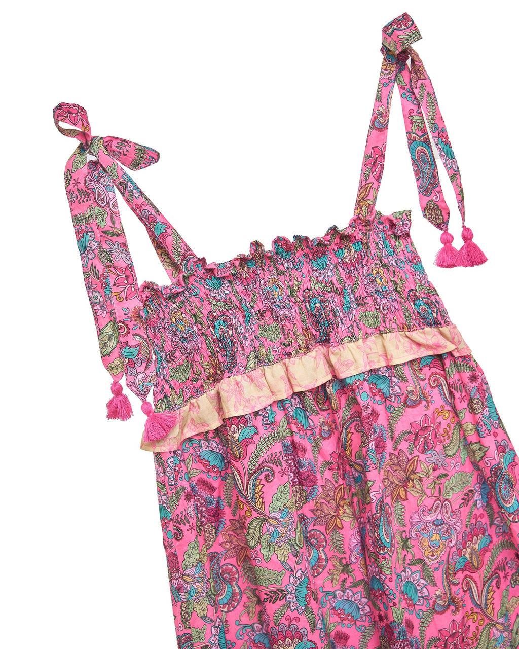 Girls Capri Dress – Cotton Voile & Tie Straps (Liberty) | OV – Olga ...