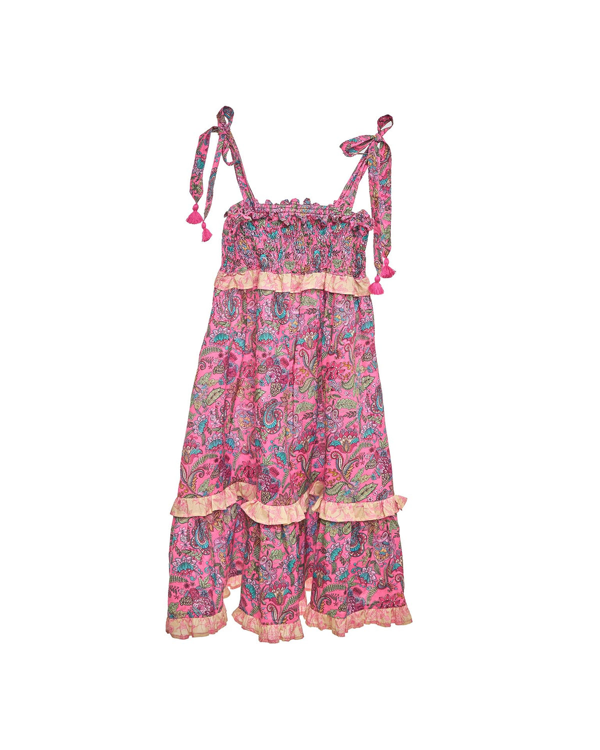 Girls Capri Dress – Cotton Voile & Tie Straps (Liberty) | OV – Olga ...