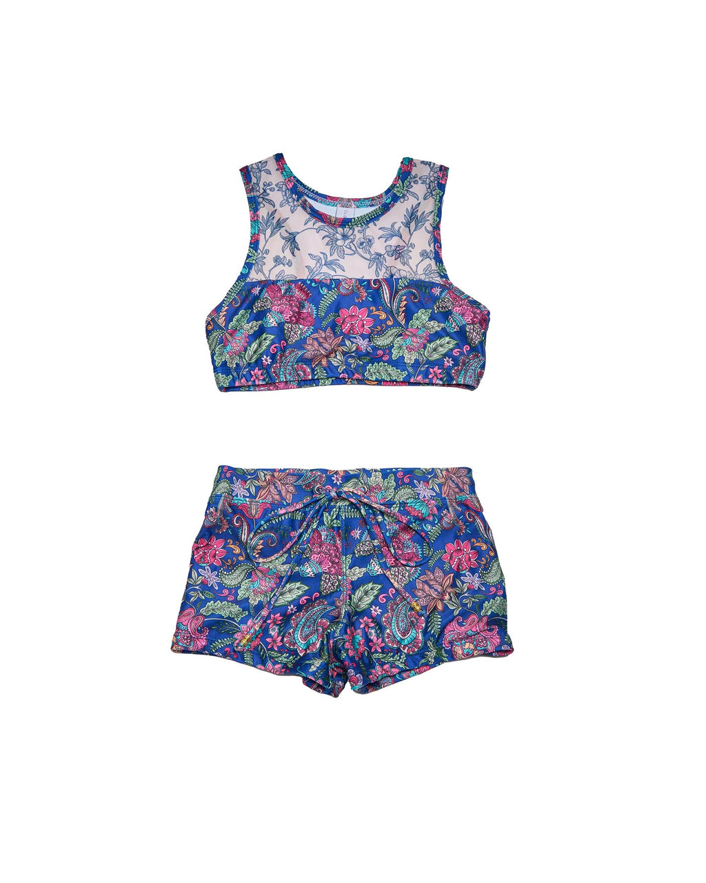 Matching Sibling Swimwear – Girls Racer Bikini (River) | OV – Olga ...