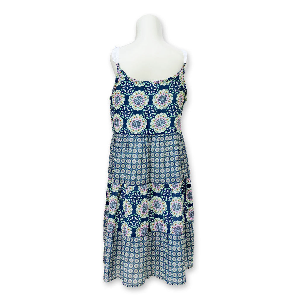 SAMPLE | Lotus Blue Beach Dress – Olga Valentine Swimwear