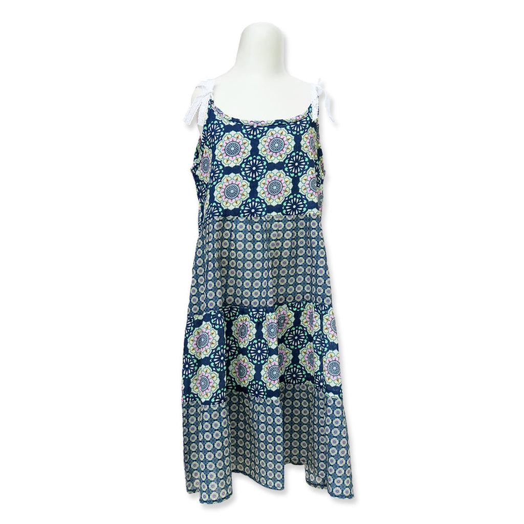 SAMPLE | Lotus Blue Beach Dress – Olga Valentine Swimwear